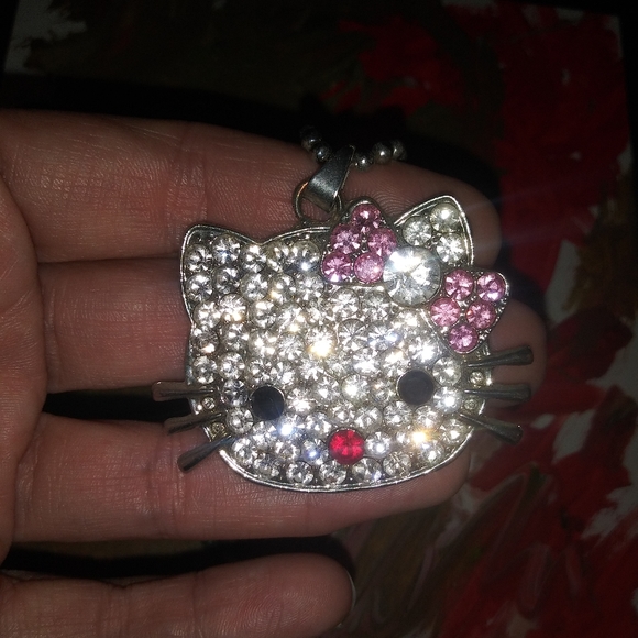 Sanrio | Jewelry | Hello Kitty Rhinestone Necklace | Poshmark